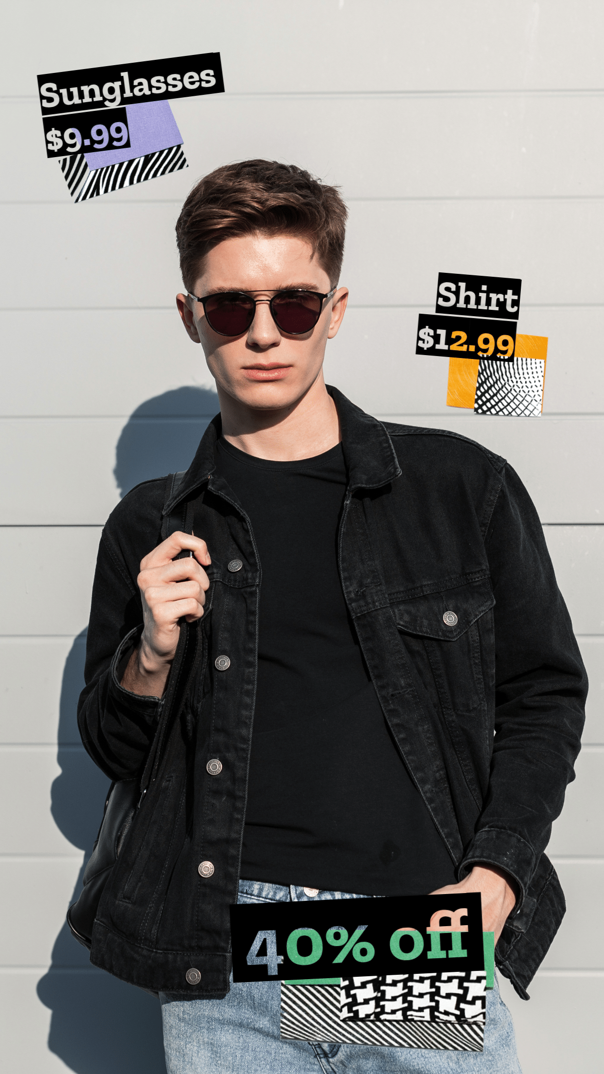 Men's Fashion Sale Mark Template_模板素材-稿定设计